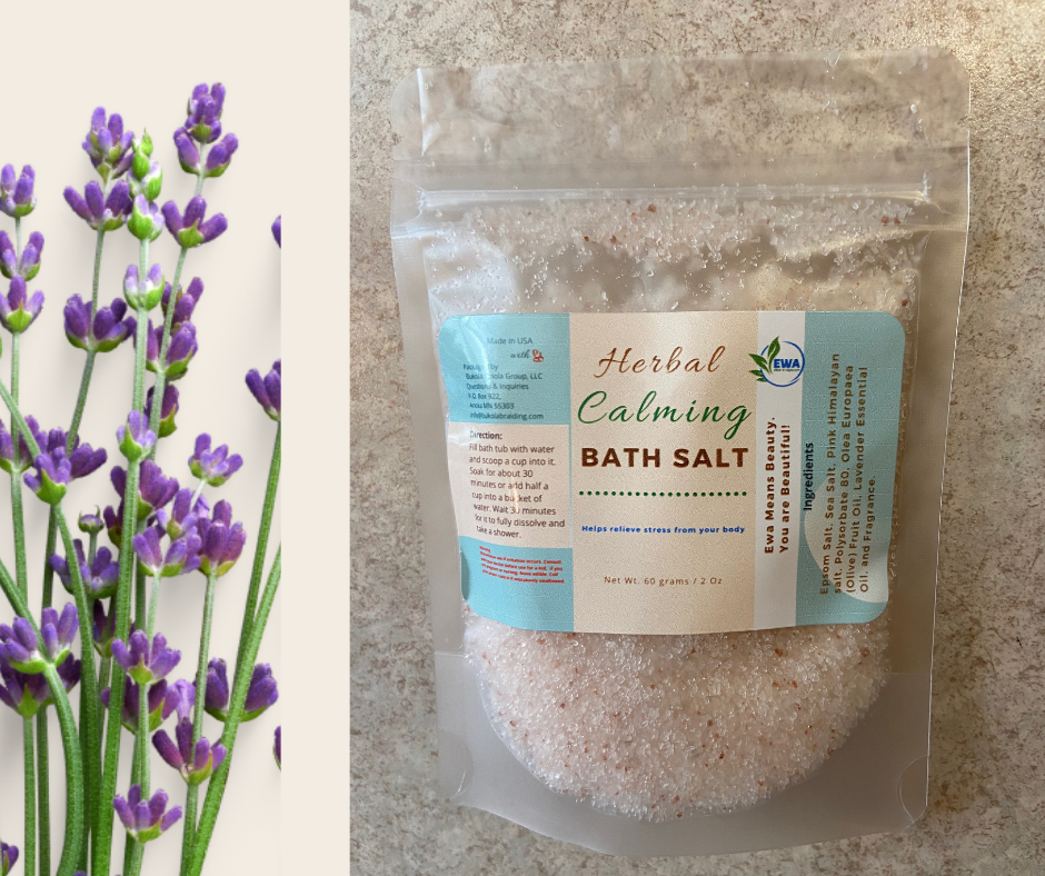 Herbal Calming Bath Salt – Ewa Botanicals